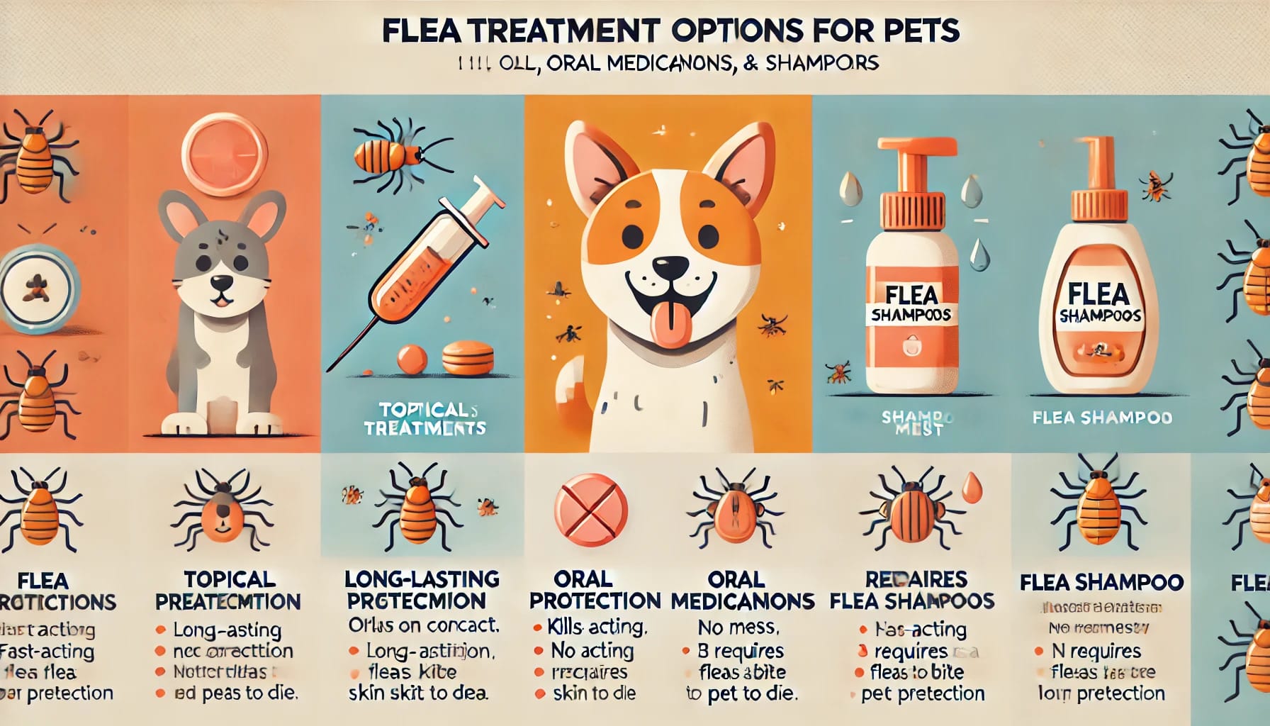 Regular Flea Treatments: Topicals, Oral Medications, and Shampoos ...